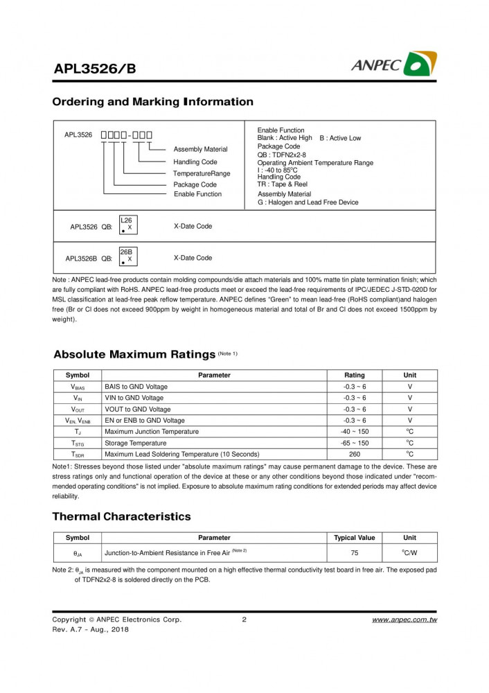 APL3526QBI-TRG datasheet page 2