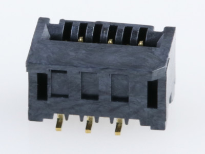 Easy-On FFC/FPC Connector, 0.50mm Pitch, Surface Mount, Vertical, Non-ZIF, Reverse Footprint, Tin Bismuth Plating, Long Terminal Type, Black, 8 Circuits
