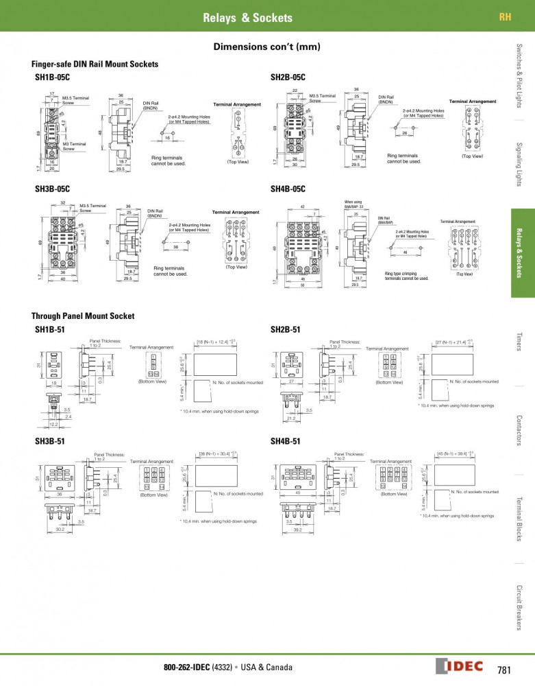 IDEC RH relay datasheet page 9
