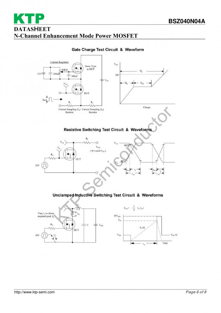 BSZ040N04A datasheet page 6