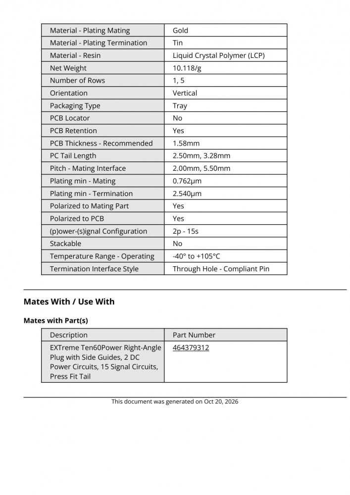 MOLEX 465629312 technical document image, page 3