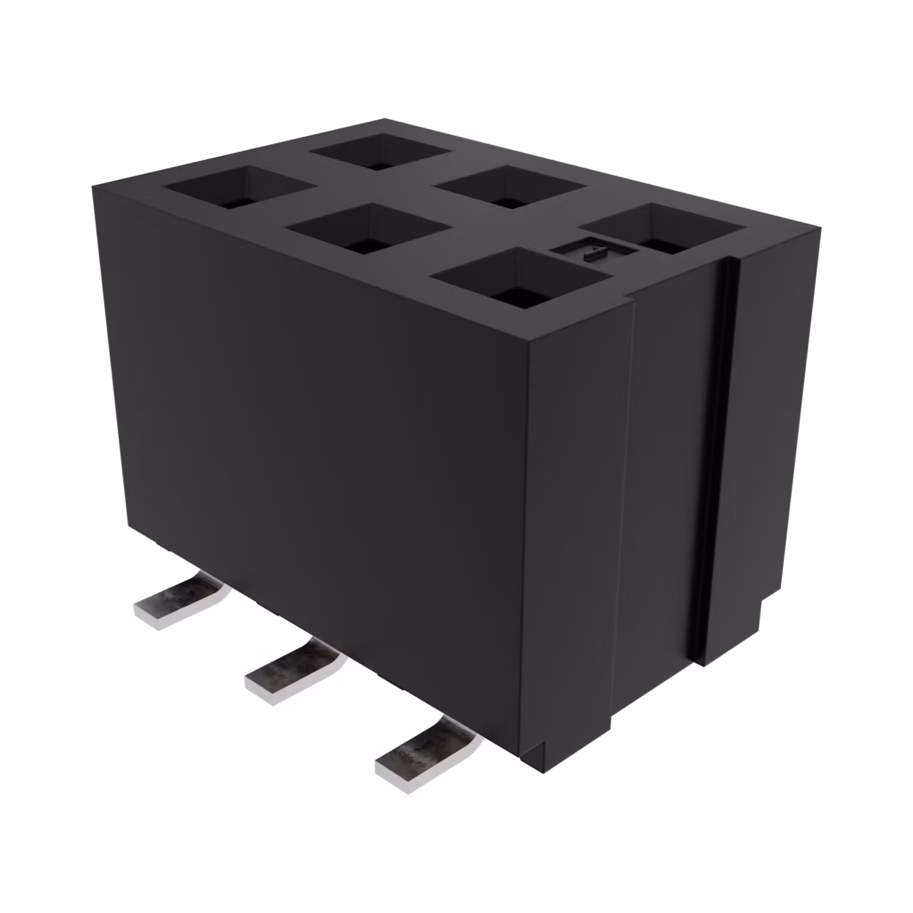 Milli-Grid Vertical Receptacle, 2.00mm Pitch, Dual Row, Surface Mount, Top/Bottom Entry, Tube, 0.38µm Gold (Au) Plating, 6 Circuits, Lead-Free for sale