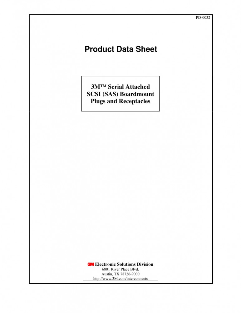 3M SBH-ST-29-SM-ML technical document page 1