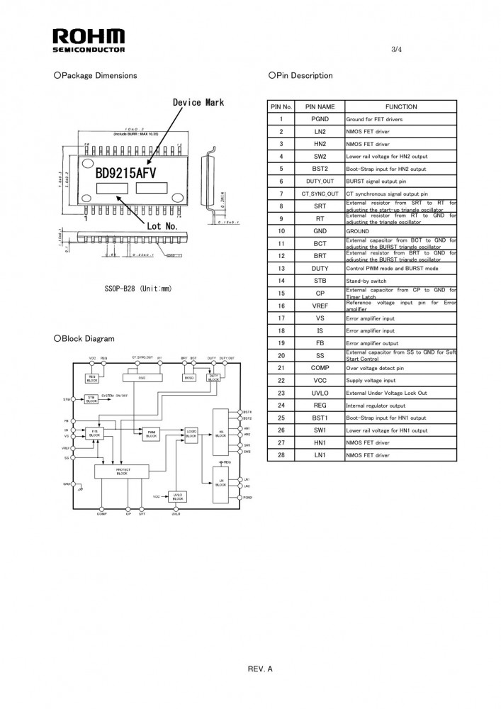 BD9215AFV-E2 technical document page 3