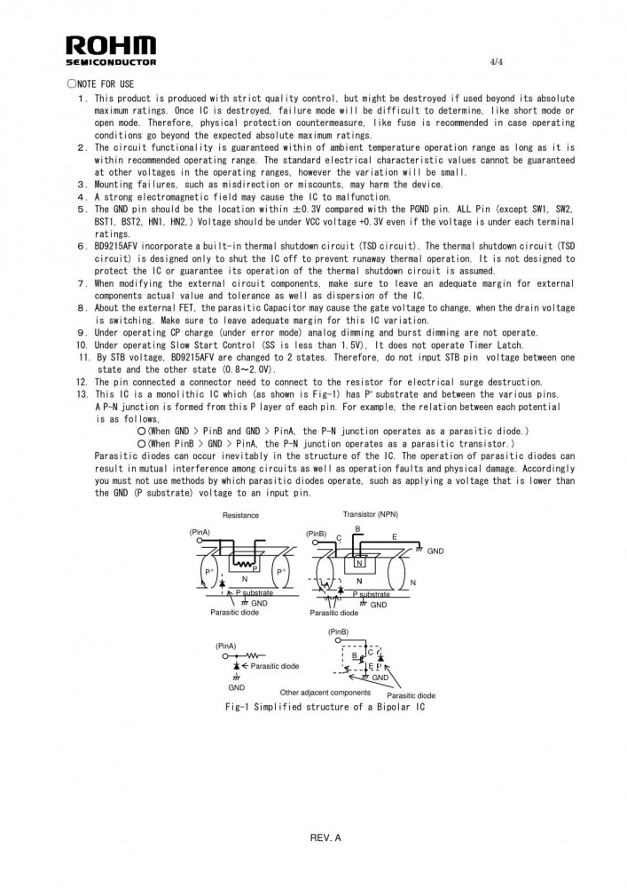 BD9215AFV-E2 technical document page 4