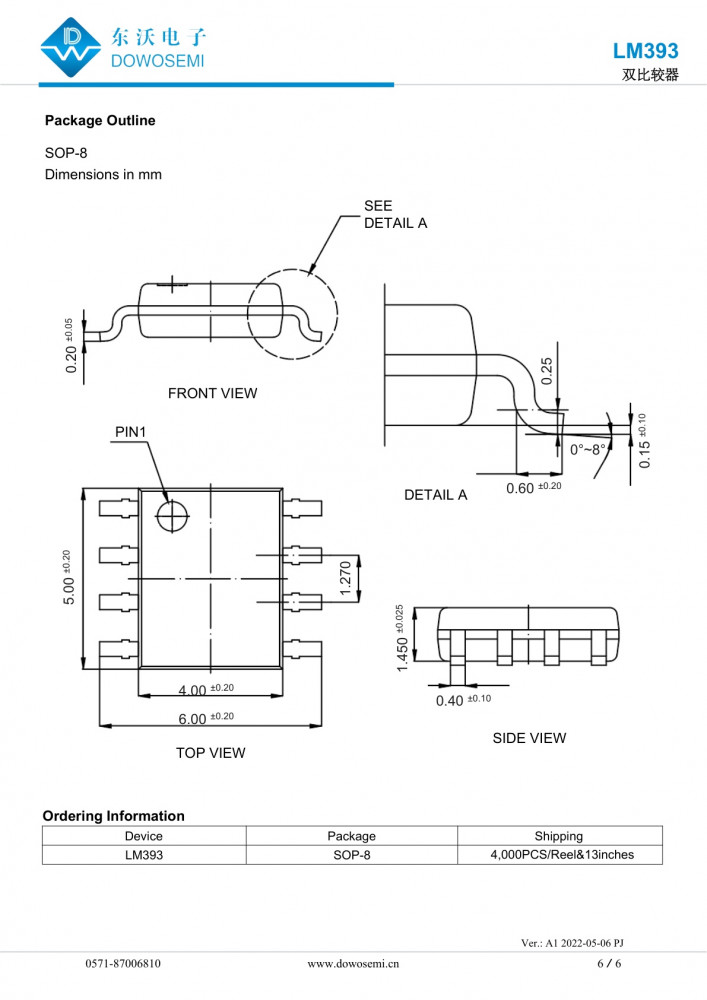 DOWO LM393 datasheet page 6