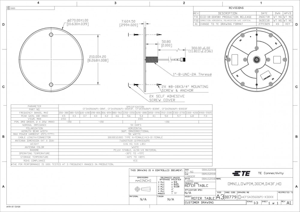 CFSA35606P1-30D43F product drawing and specification