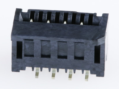 Easy-On FFC/FPC Connector, 0.50mm Pitch, Surface Mount, Vertical, Non-ZIF, Standard Footprint, Gold Plating, Black, 6 Circuits