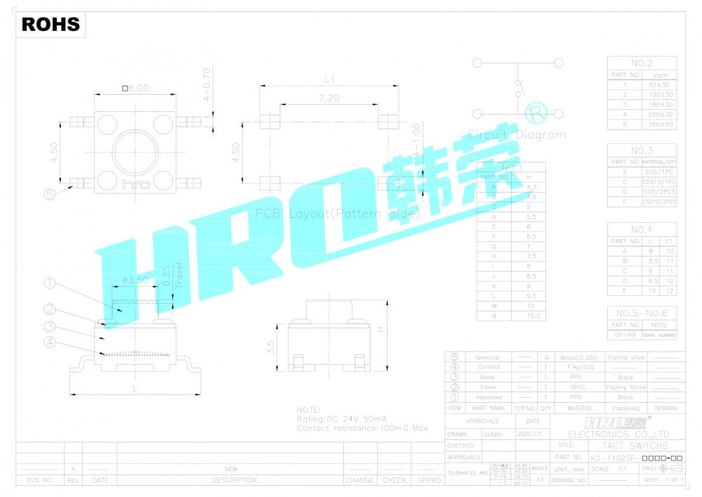 K2-1102SP-J5SC-04 technical drawing page 1