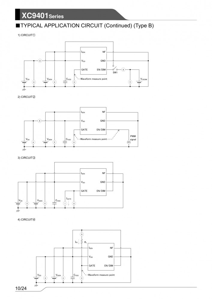 XC9401 series datasheet page 10