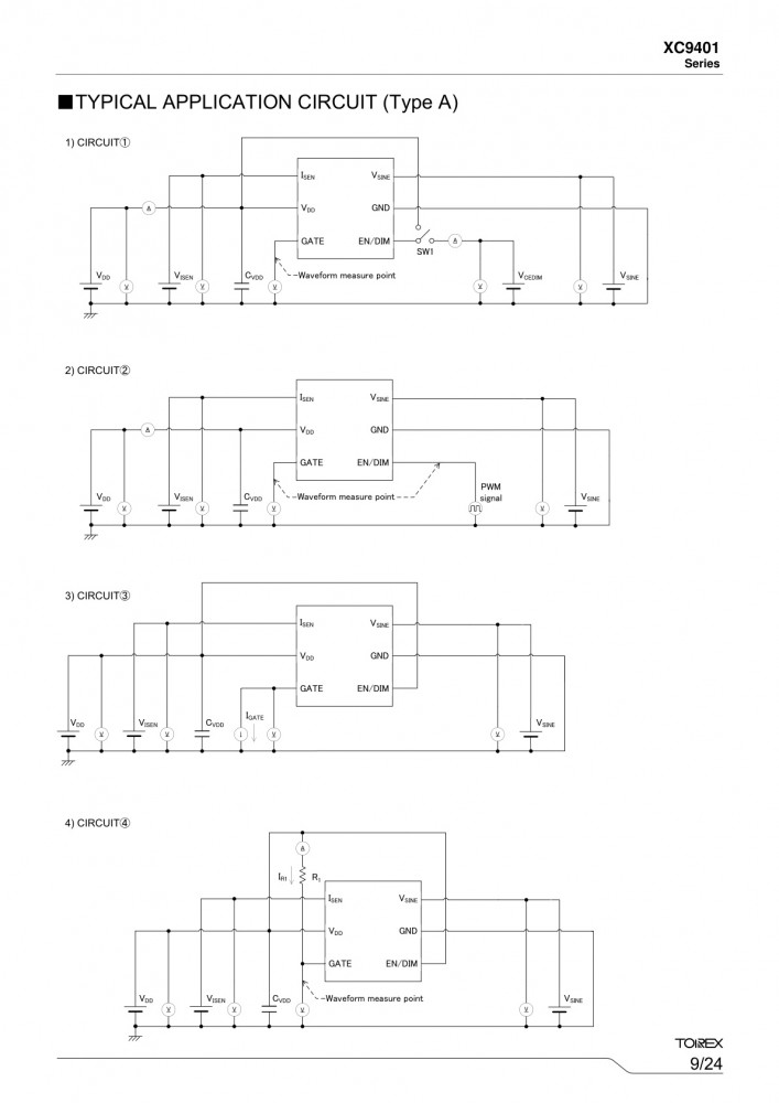 XC9401 series datasheet page 9