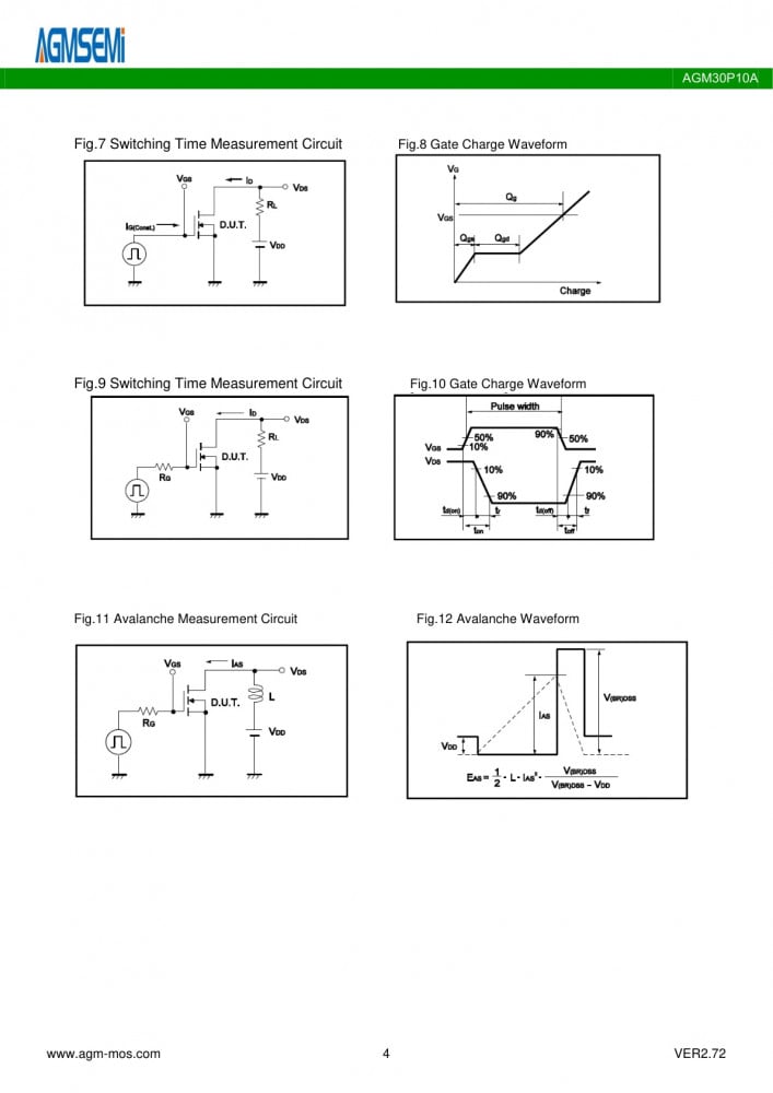 AGM30P10A datasheet page 4