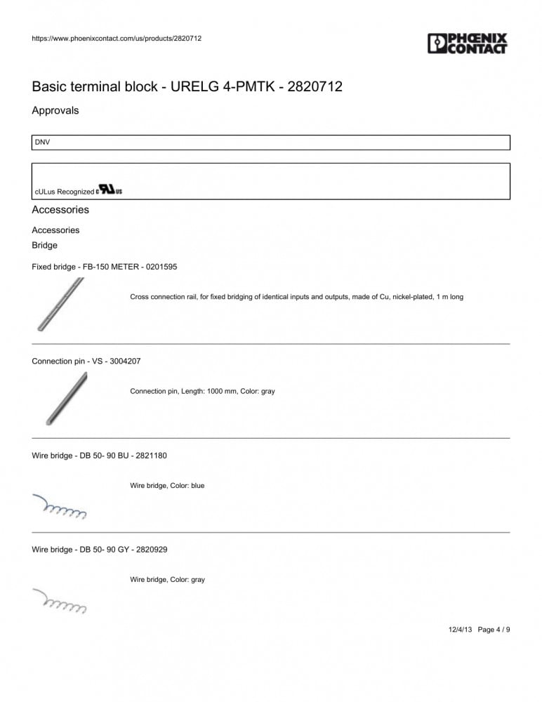 Phoenix Contact 2820712 documentation page 4