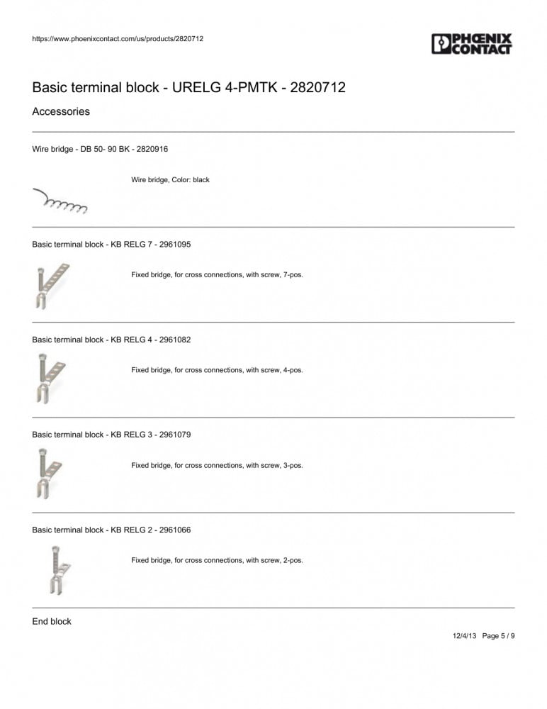 Phoenix Contact 2820712 documentation page 5