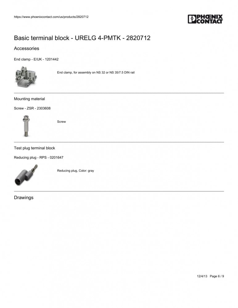 Phoenix Contact 2820712 documentation page 6