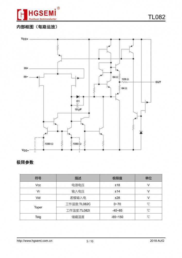 TL082CMM/TR datasheet page 3