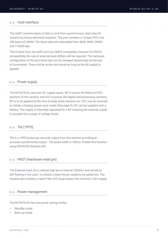 M10578-A2 datasheet page 9