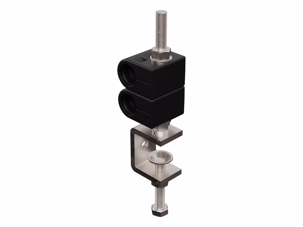 Single Side, 2-Hole, Feeder Clamp for 1/2