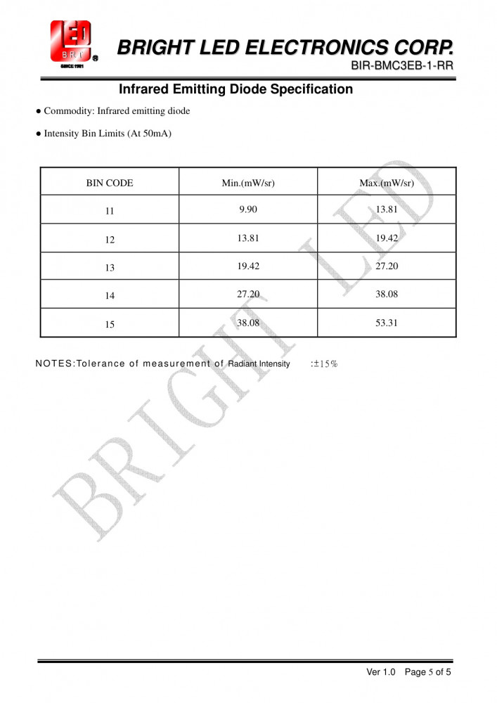 BIR-BMC3EB-1-RR technical document, page 5