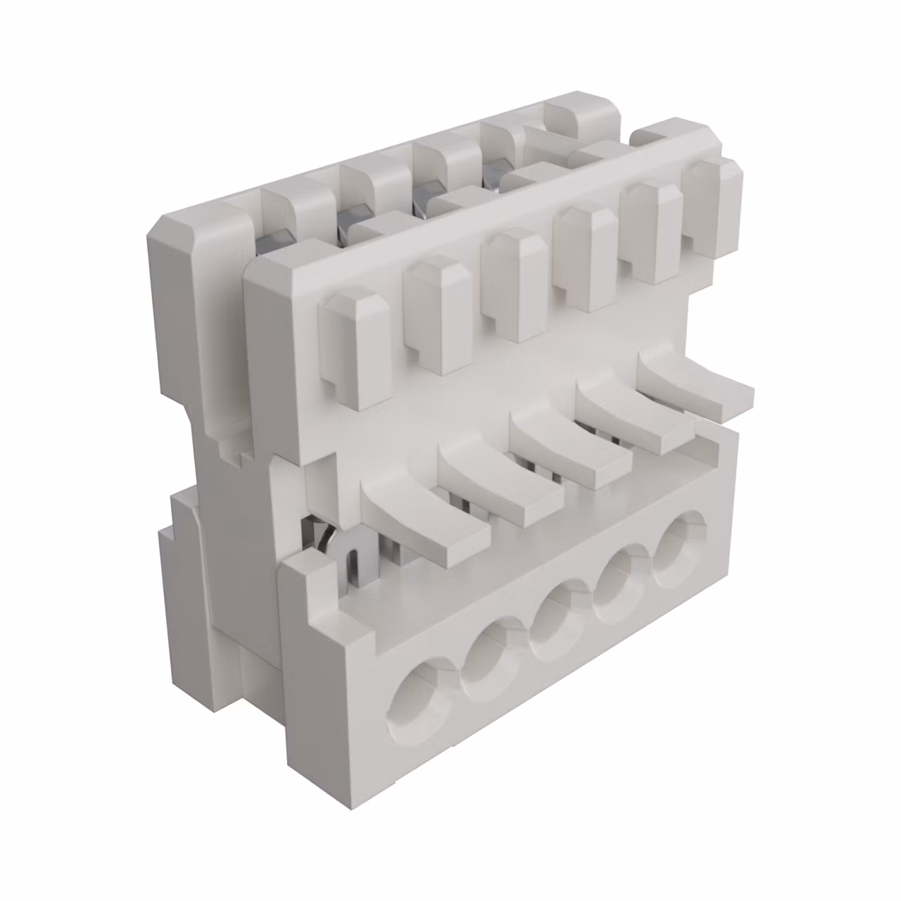 Appli-Mate RAST 2.5 IDT Housing, 2.50mm Pitch, Direct/Indirect, Female, 5 Circuits, All Position Keys, Polarizing Rib Between Circuits 4 and 5 for sale