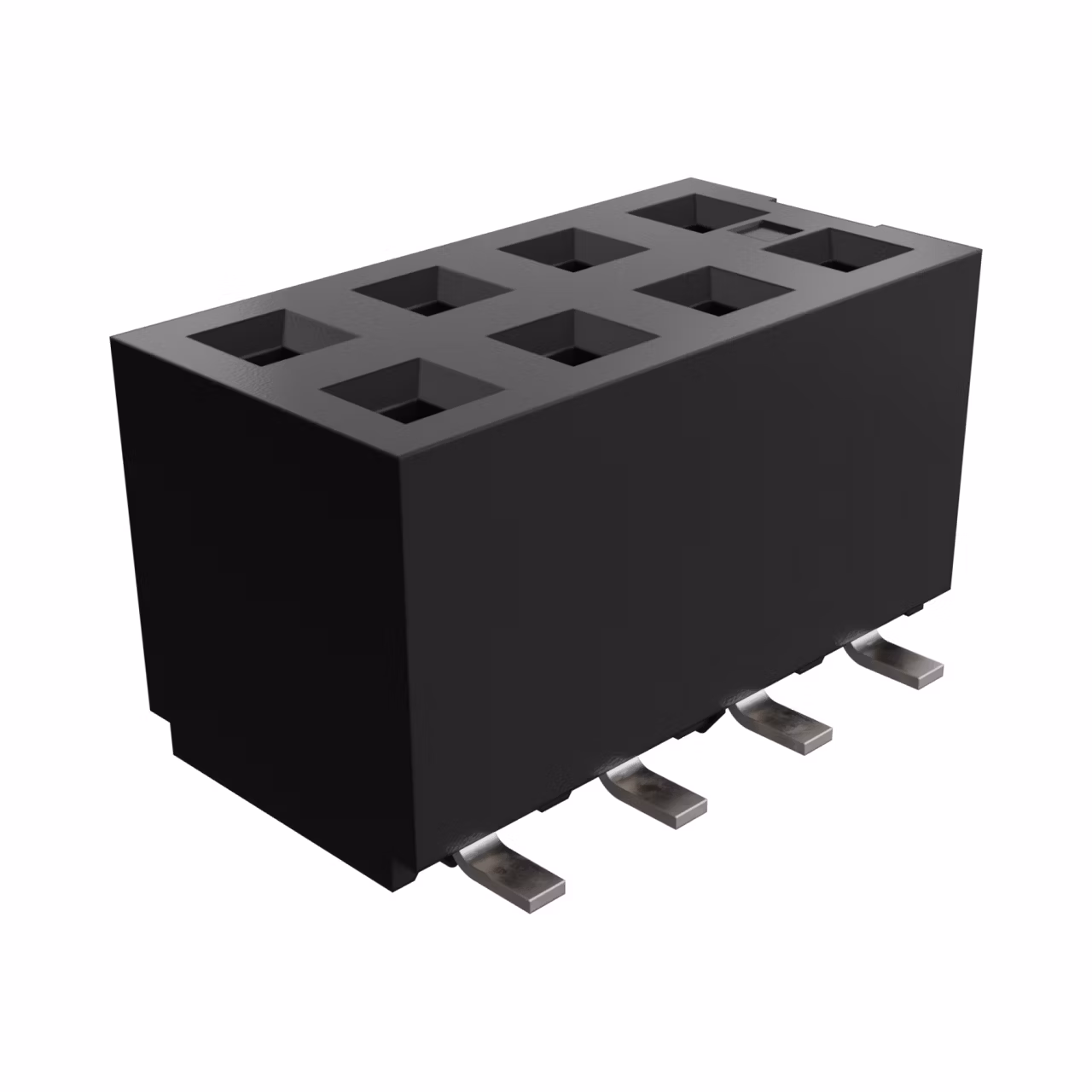 Milli-Grid Receptacle, Surface Mount, Vertical, Top Entry, with Plastic Pegs, without Cap, Tape and Reel, 2.50µm Tin (Sn) Plating, 8 Circuits, Lead-Free for sale