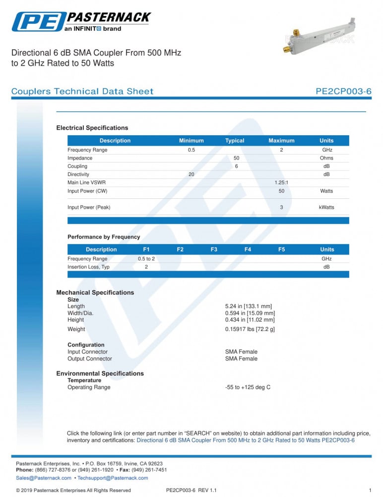 PE2CP003-6 technical document page 1