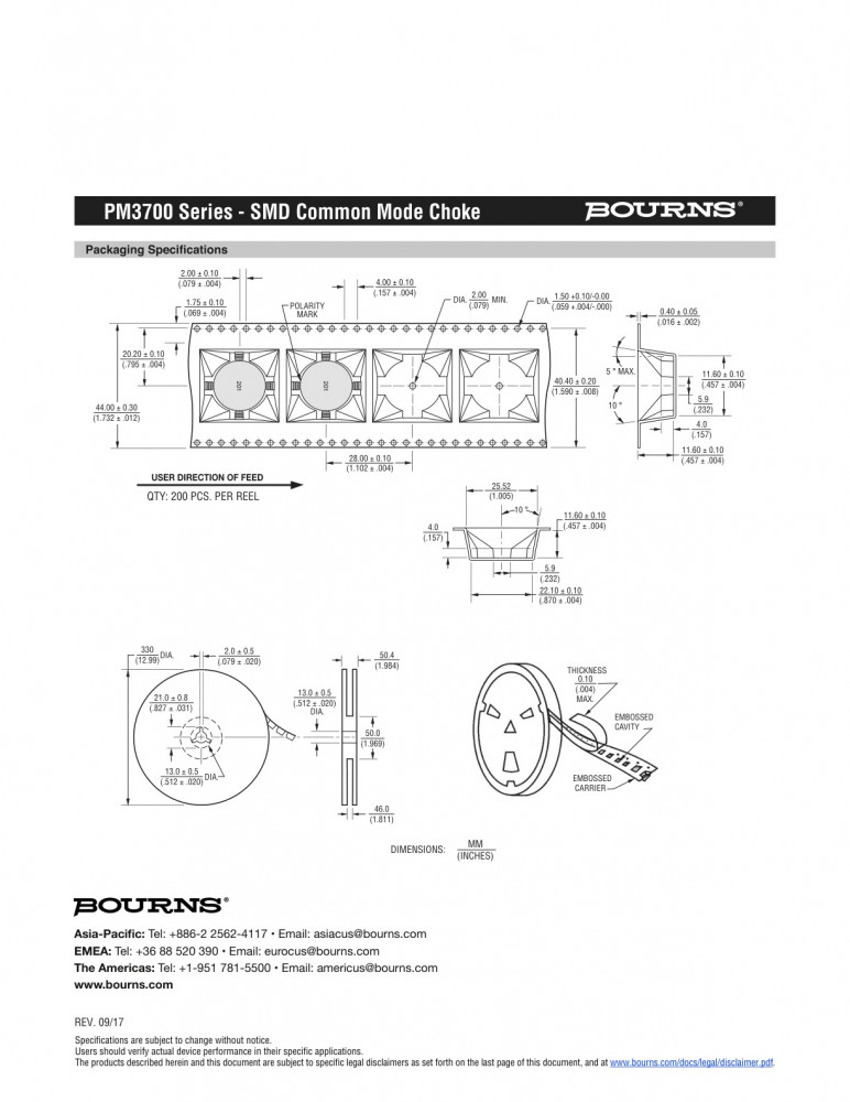 BOURNS PM3700-80 datasheet page 3