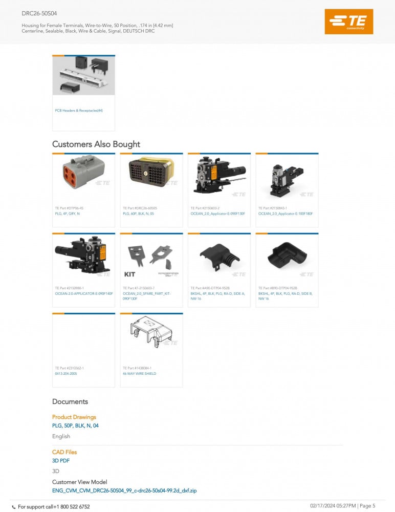 DRC26-50S04 technical document page 5