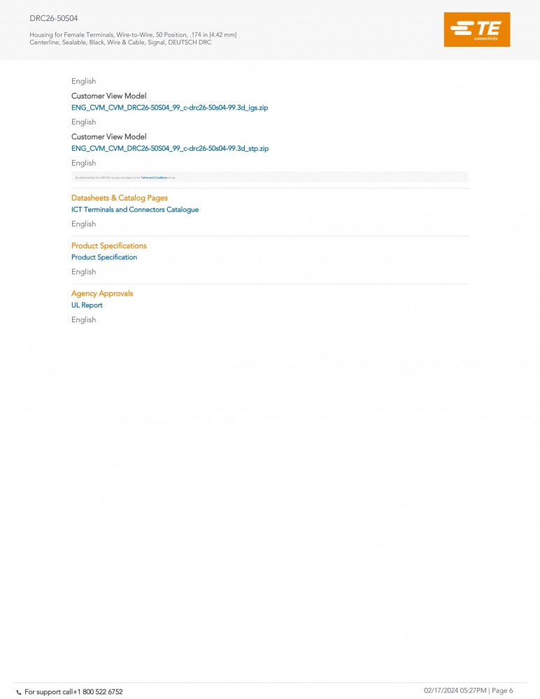 DRC26-50S04 technical document page 6
