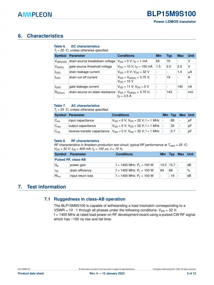 BLP15M9S100 datasheet page 3