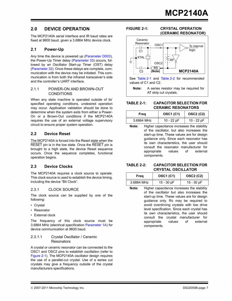 MCP2140A datasheet page 7
