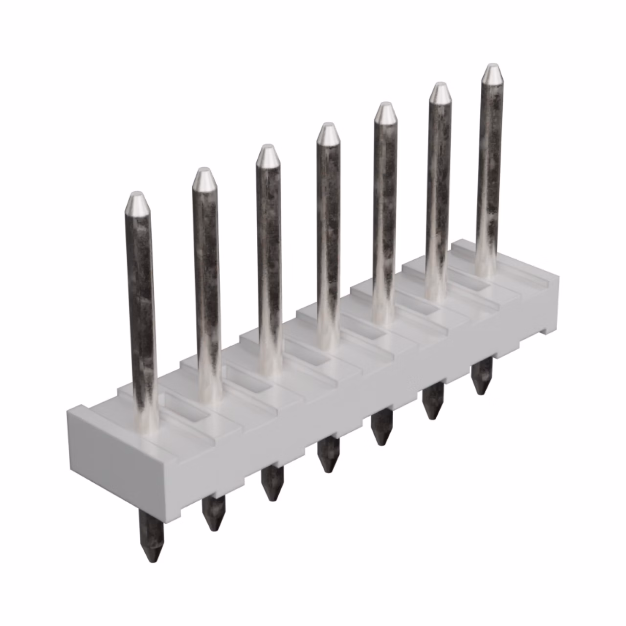 KK 396 Wire-to-Board Header, Vertical Round Pin, 7 Circuits, Tin (Sn) Plating, with Mating Pin Length of 11.43mm (.450