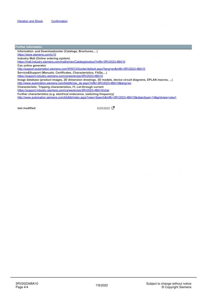 SIEMENS 3RV20234BA10 document page 4