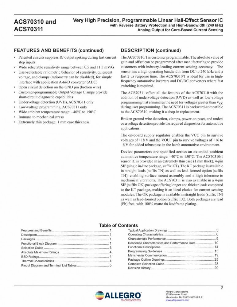 ACS70311 datasheet page 2