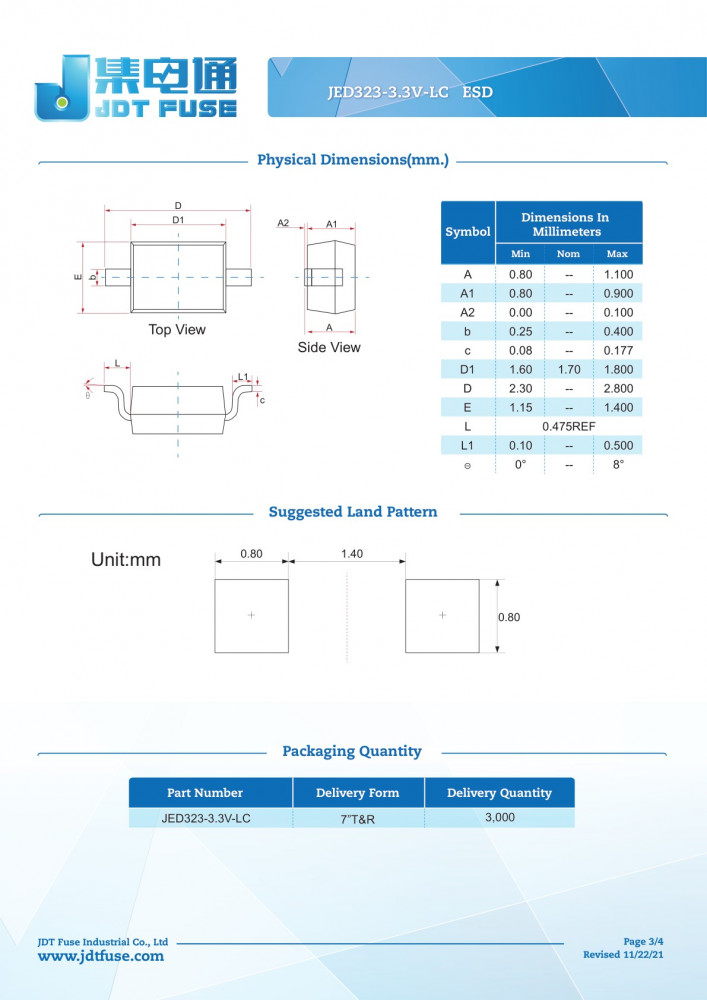 JED323-3.3V-LC datasheet page 4