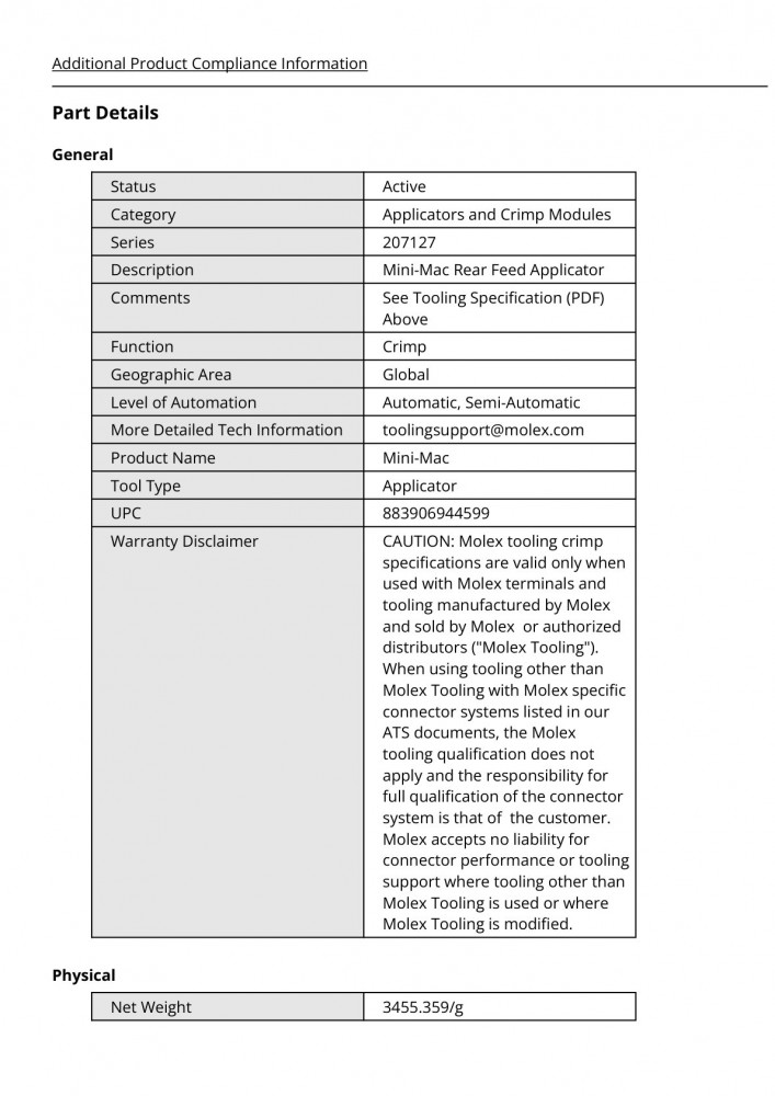 Tooling document preview, page 2