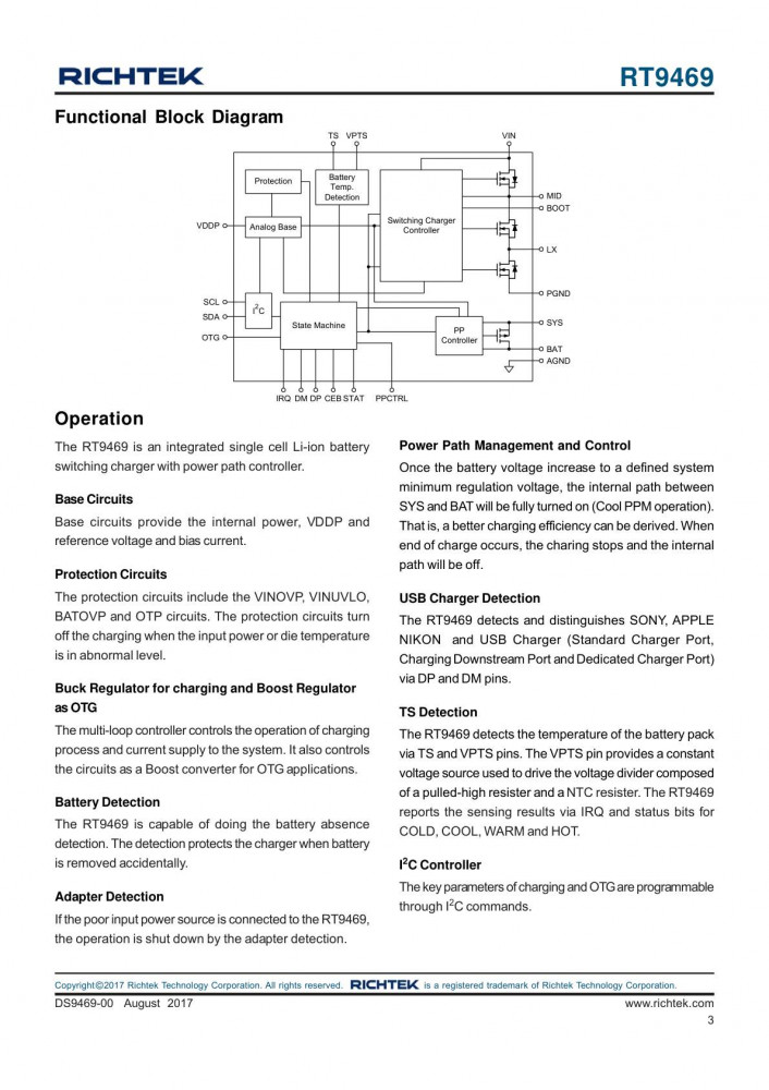 RT9469 datasheet preview, page 3