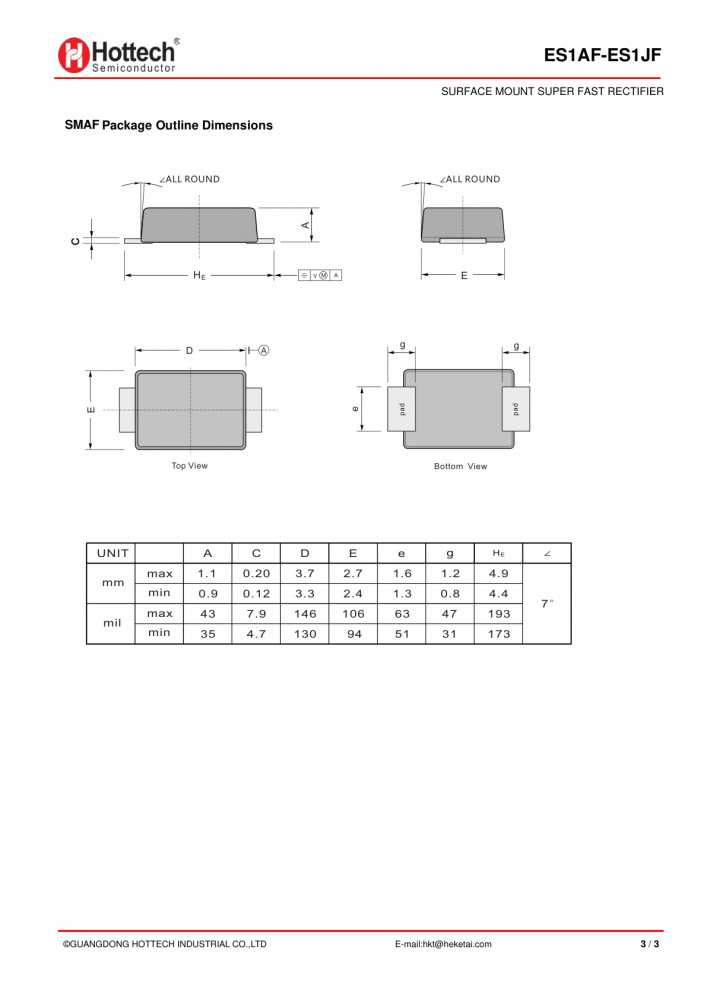 ES1JF datasheet page 3