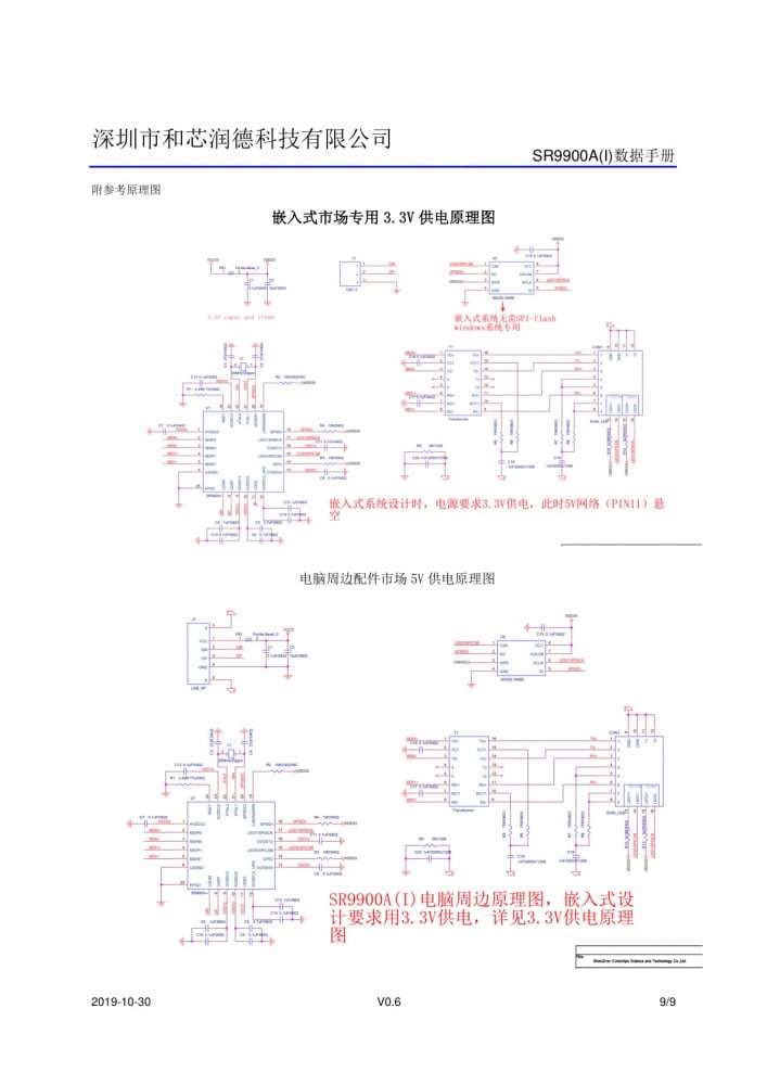 SR9900AI application schematic