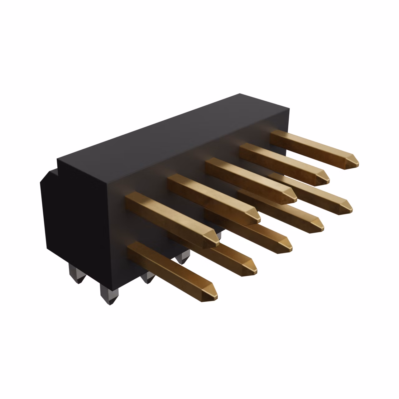 2.00mm Pitch Milli-Grid Header, Right-Angle, Through Hole, 10 Circuits, 0.05µm Gold (Au) Plating, Mating Pin Length 4.00mm, Tail Length 1.85mm, Tray, Lead-Free for sale