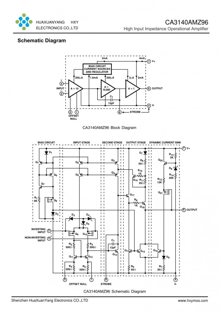 CA3140AMZ96-HXY datasheet page 3