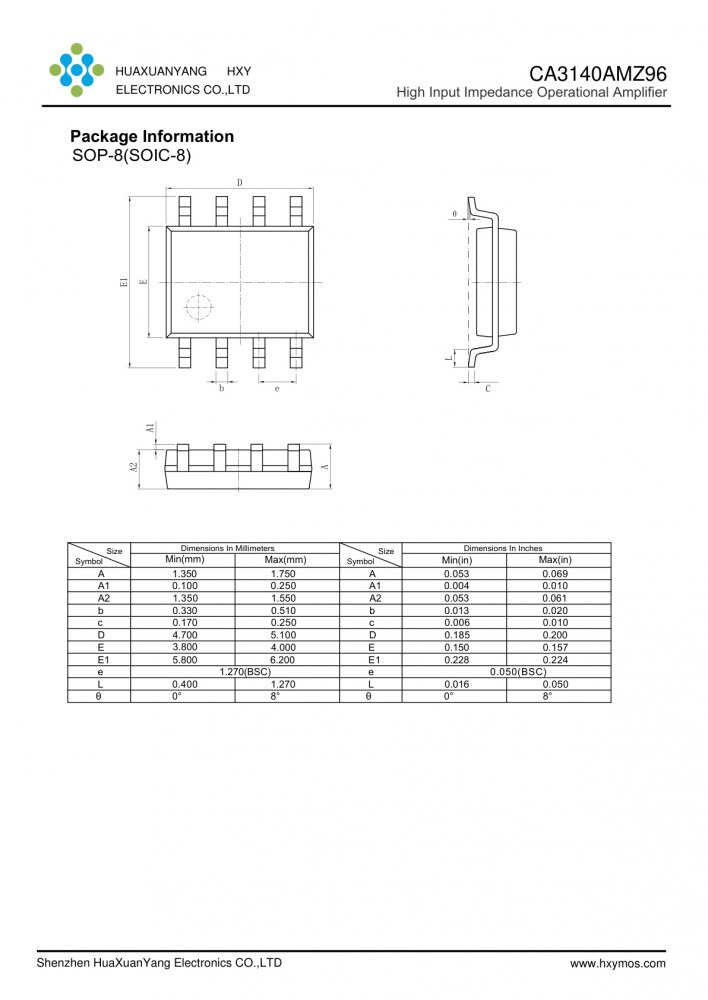 CA3140AMZ96-HXY datasheet page 5