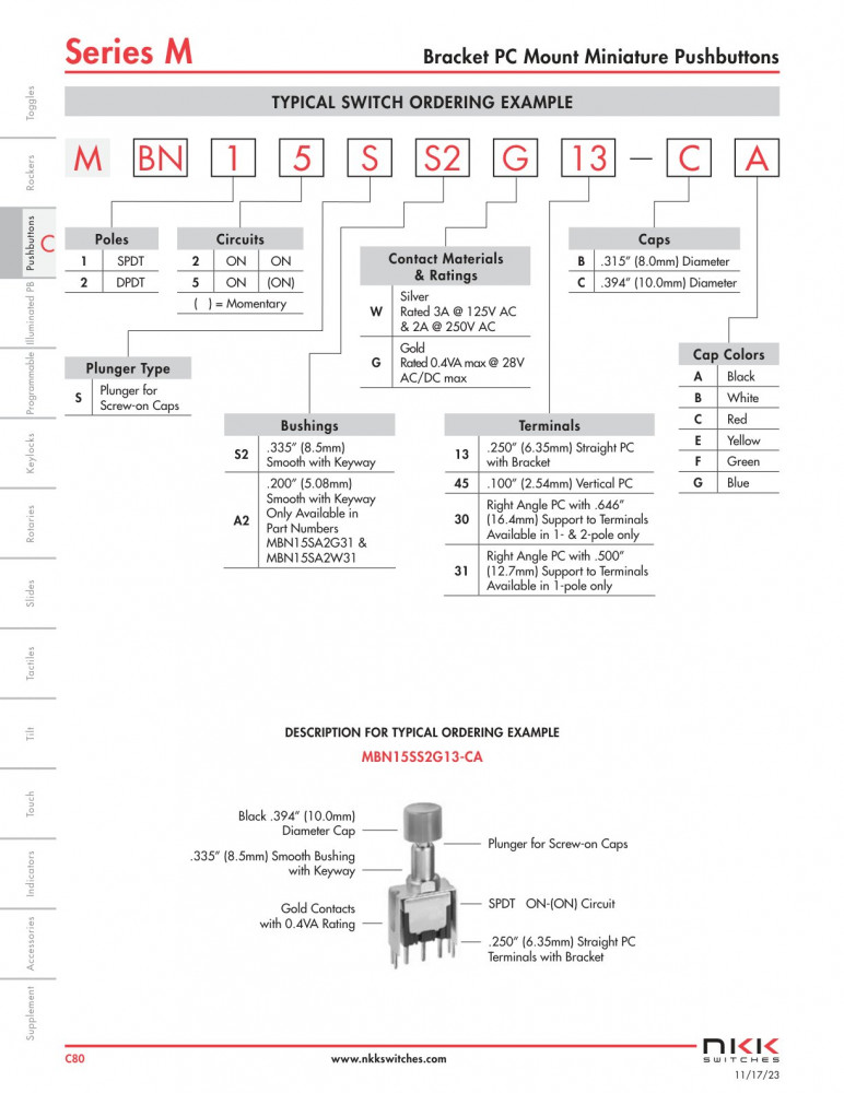 NKK Switches MBN series document page 9