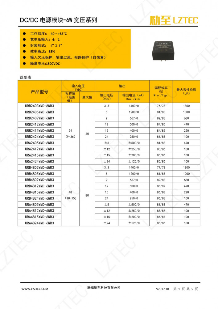 URB4815YMD-6WR3 datasheet page 1