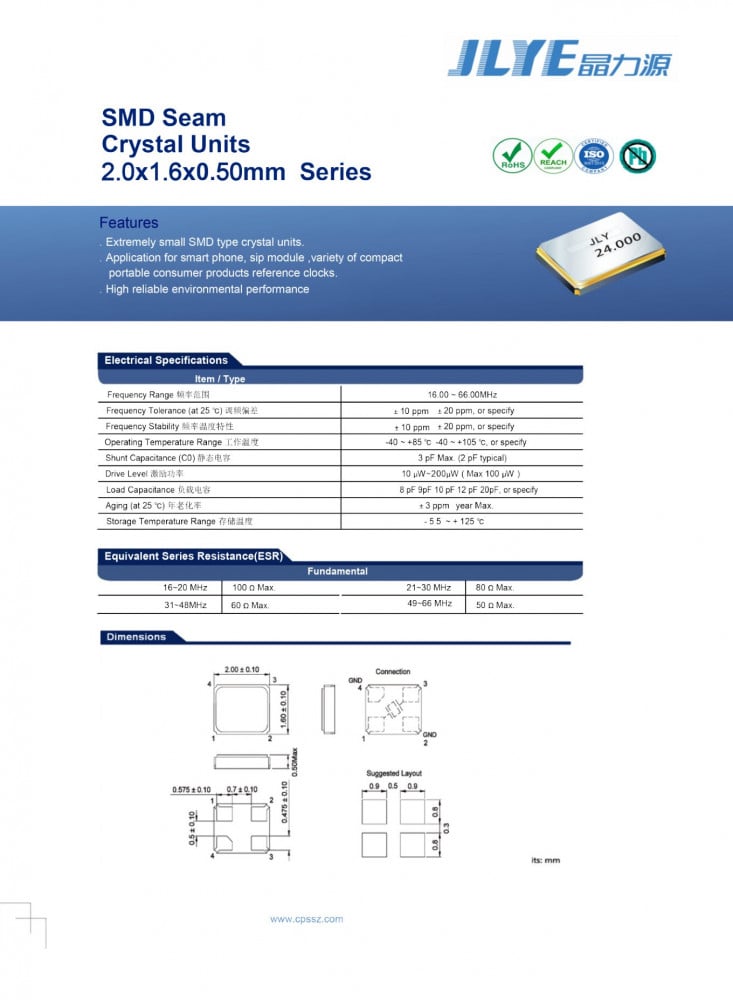 Y201640MDBCX technical document
