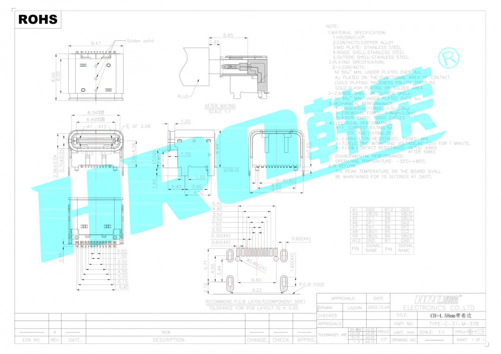 TYPE-C-31-M-37B technical drawing