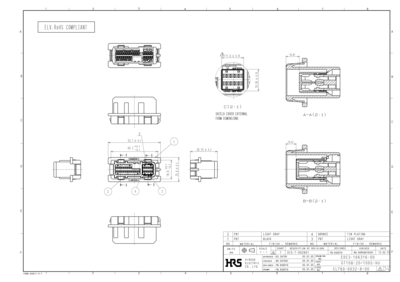 HRS HIF2E-GP Rectangular Connector Accessory Chip