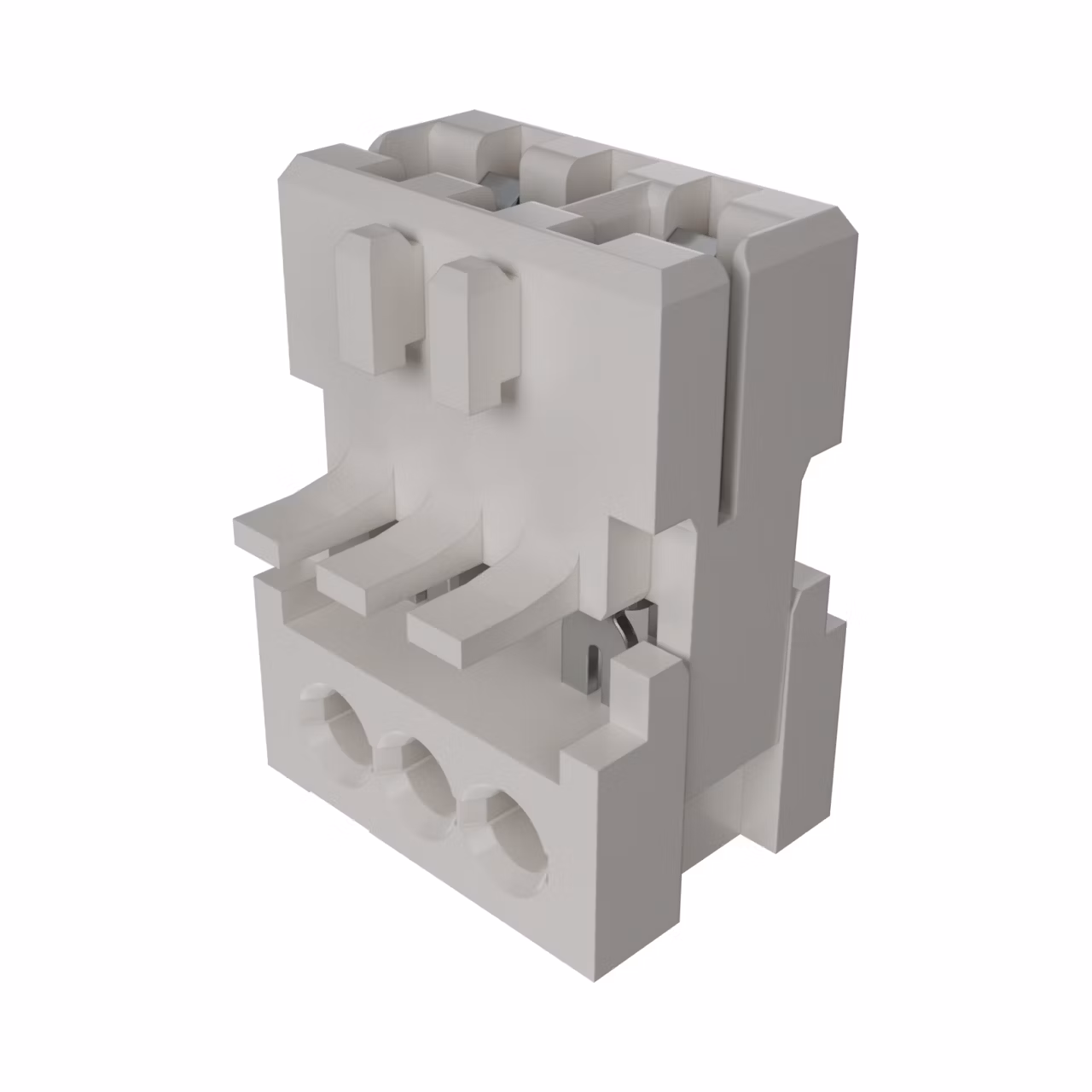 Appli-Mate RAST 2.5 IDT Housing, 5.00mm Pitch, Female, 2 Circuits, Position Keys A & D Removed, Slotted Endwalls, Polarizing Rib Between Circuits 2 & 3, Blue Color Stripe for sale