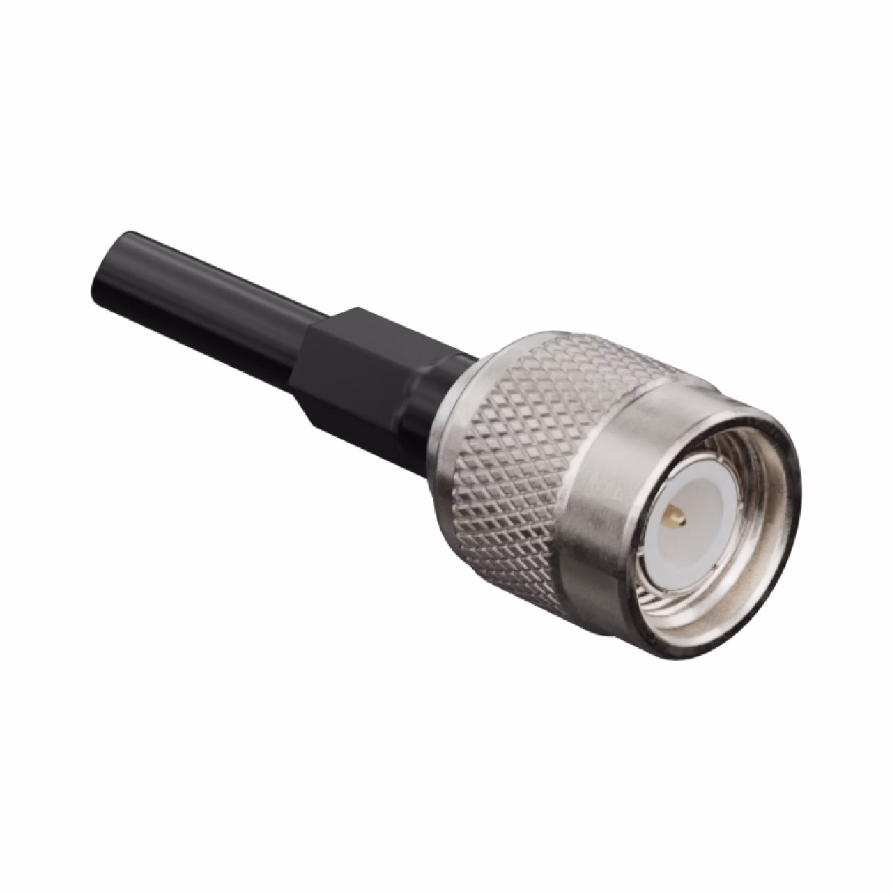 TNC Plug, Straight, Crimp, RG-141, RG-303 and RG-58 Cable, Brass Body, Gold (Au) Plated, IP-68, Tray, 50 Ohms for sale