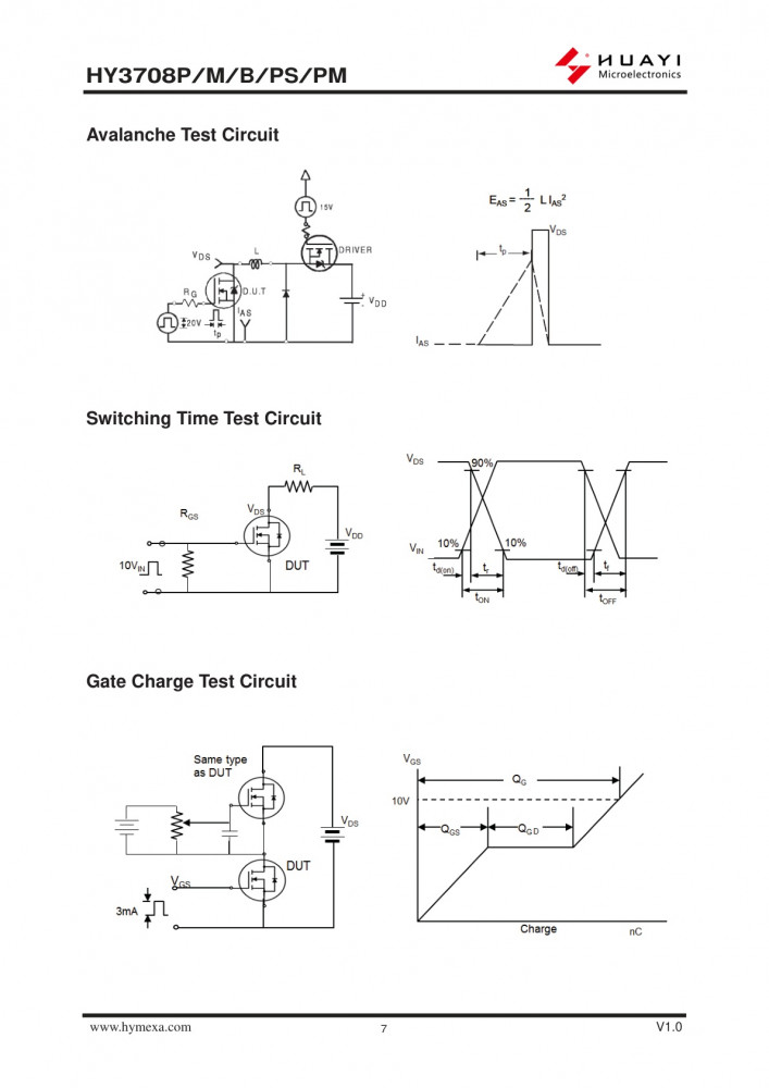 HY3708B datasheet page 7